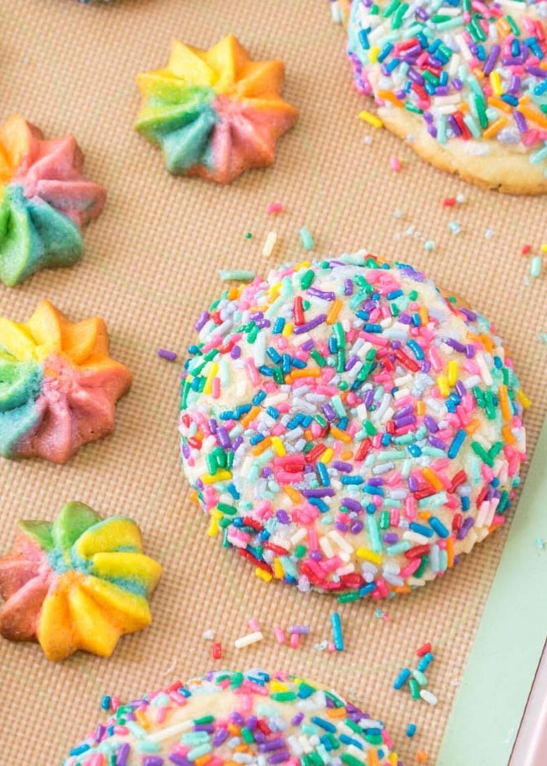 Rainbow Butter Cookies